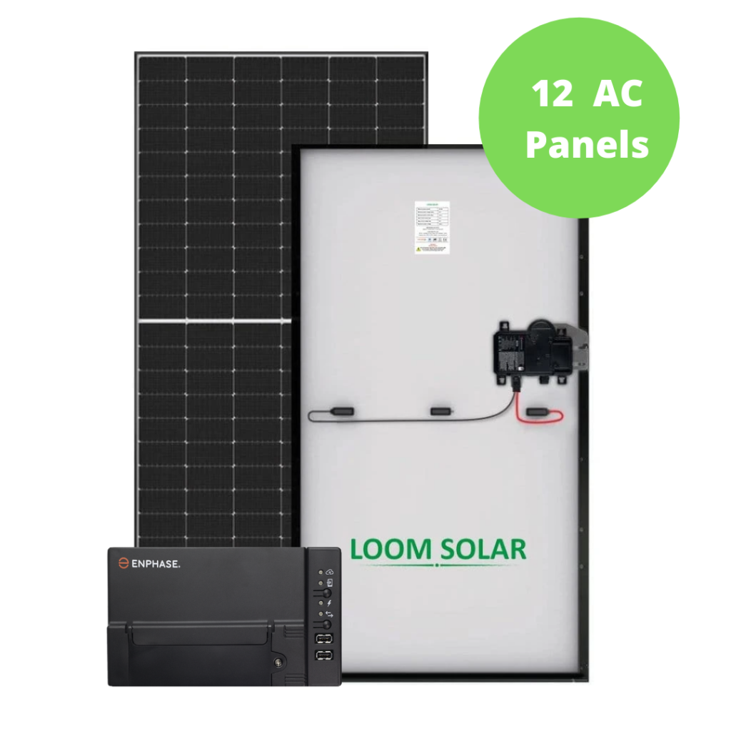 Loom Solar KIT AC module 540 watt super high efficiency mono perc dcr ...